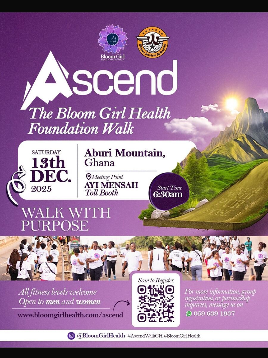 Ghana Events – ASCEND: The Bloom Girl Health Foundation Walk 🏔️ ...