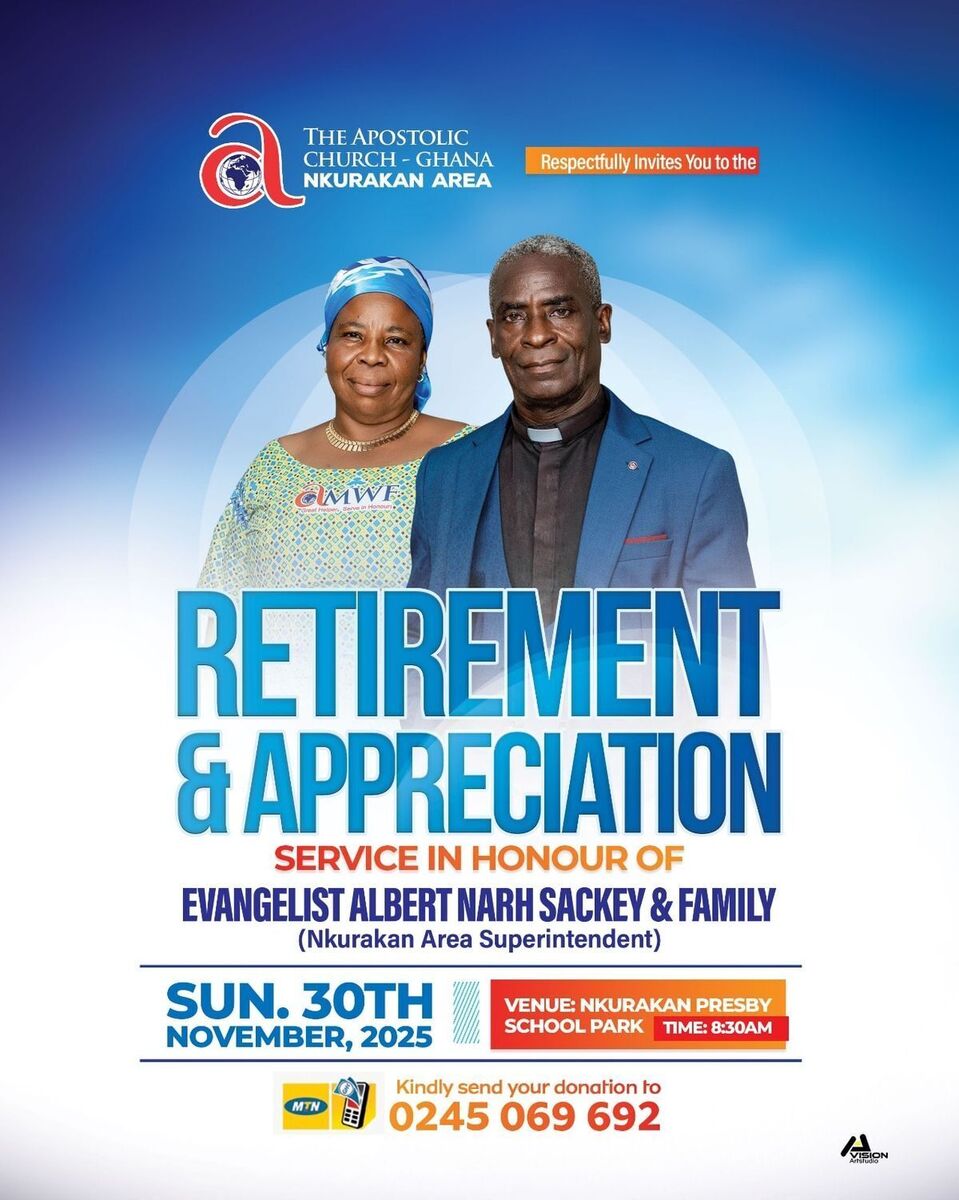 Ghana Events – Retirement and Appreciation Service of Evangelist Albert ...
