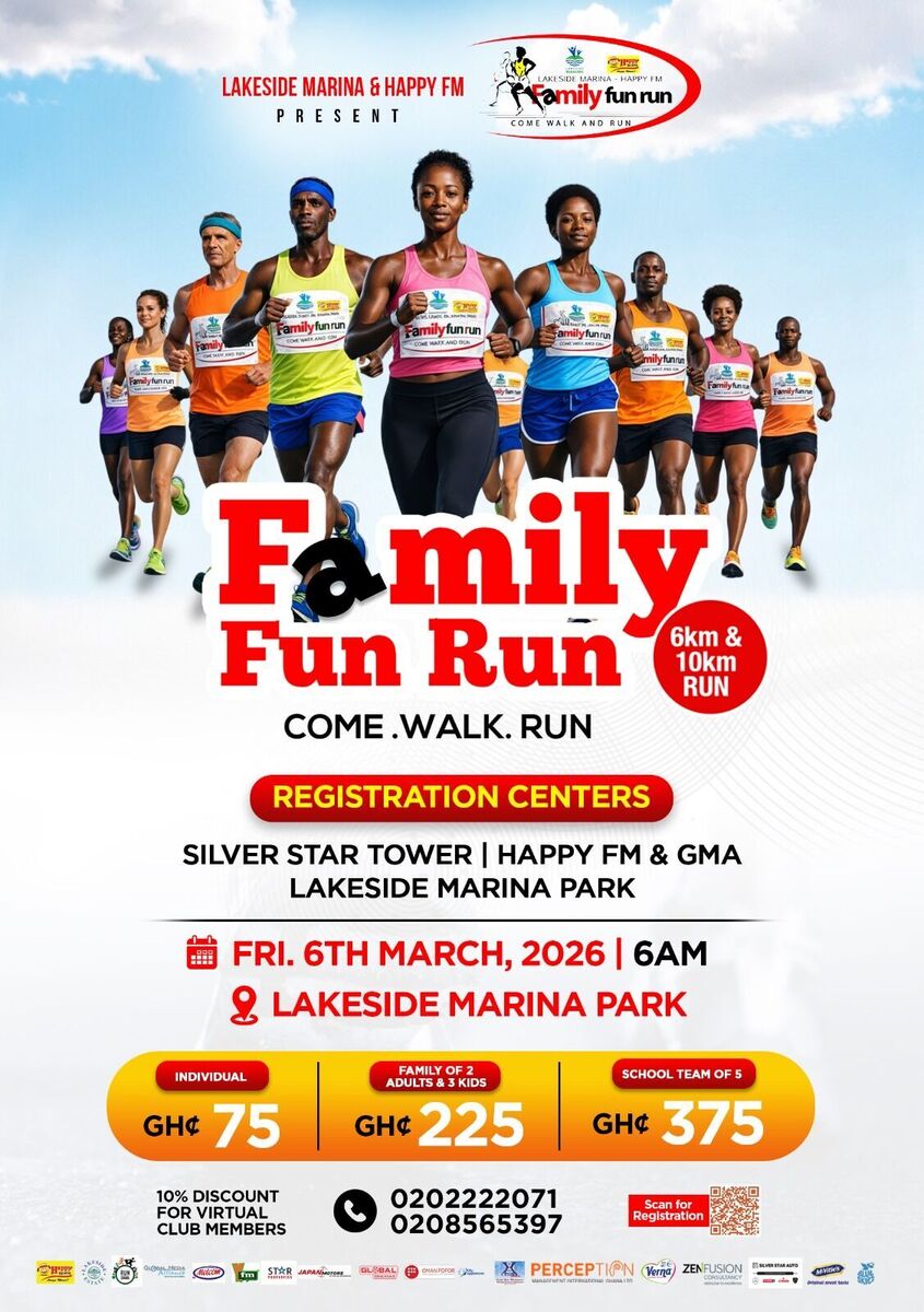 Ghana Events – LAKESIDE MARINA & HAPPY FM FAMILY FUN RUN - viewGhana ...
