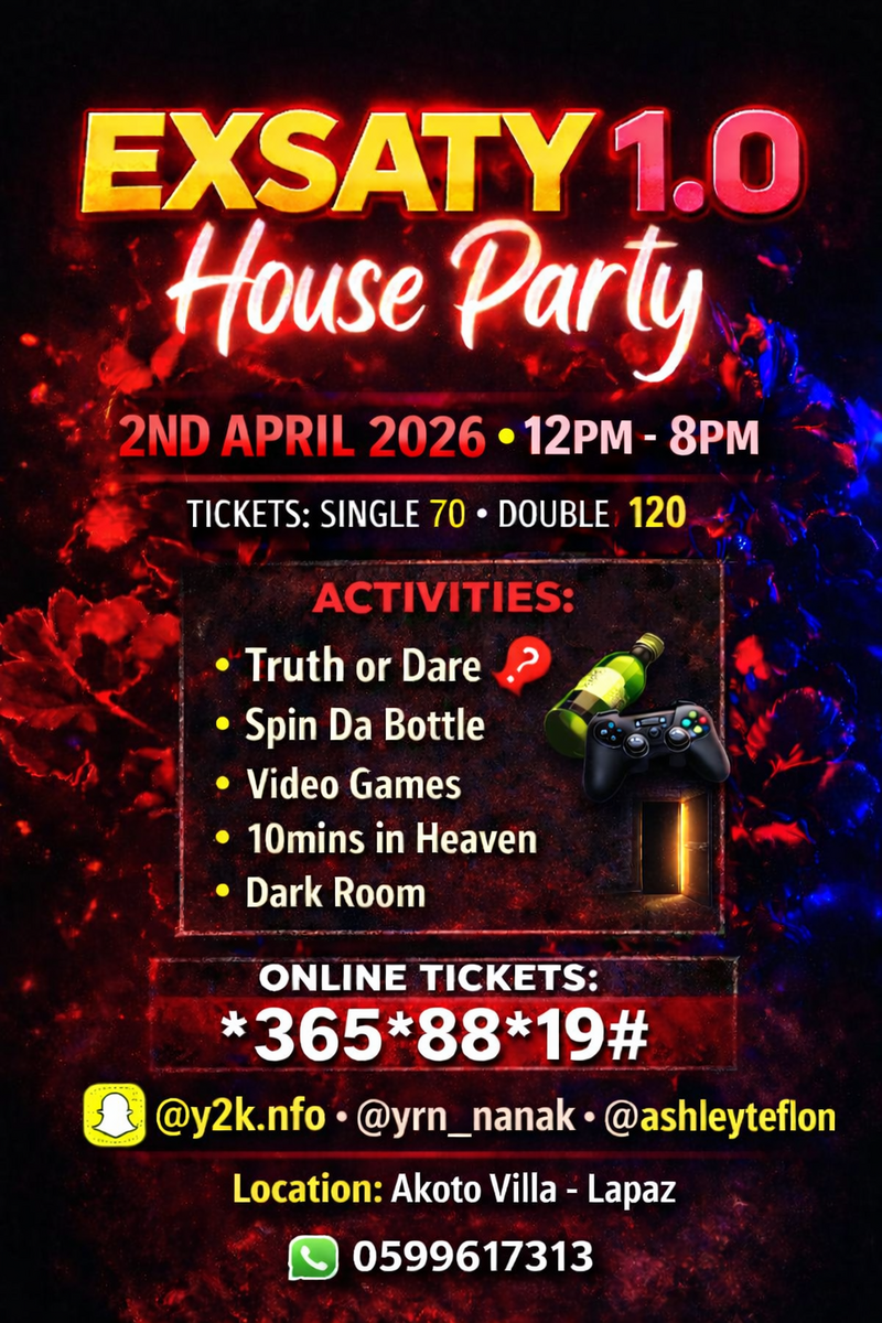 Ghana Events – Extasy House Party 1.0 - viewGhana - Your ultimate guide ...